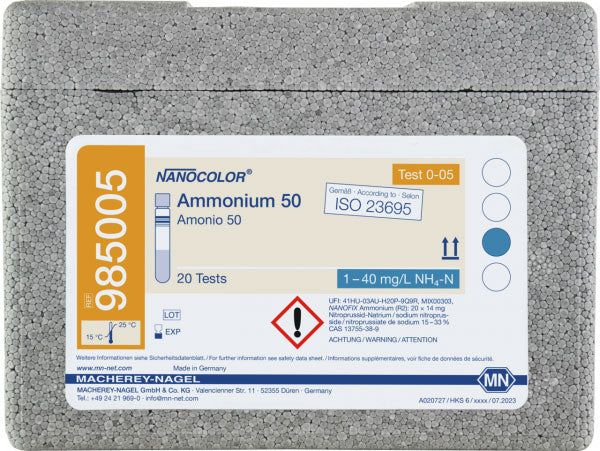NANOCOLOR® Ammonium tests– ESSLAB