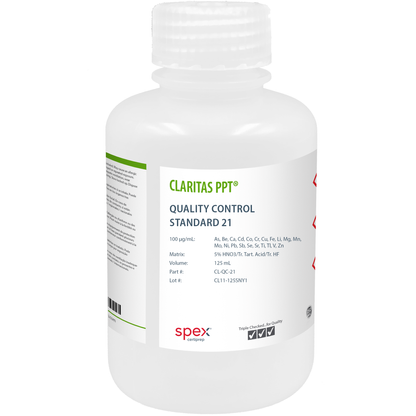 ICP-MS Quality Control Standard 21, 100 µg/mL (100 ppm), 125 mL– ESSLAB