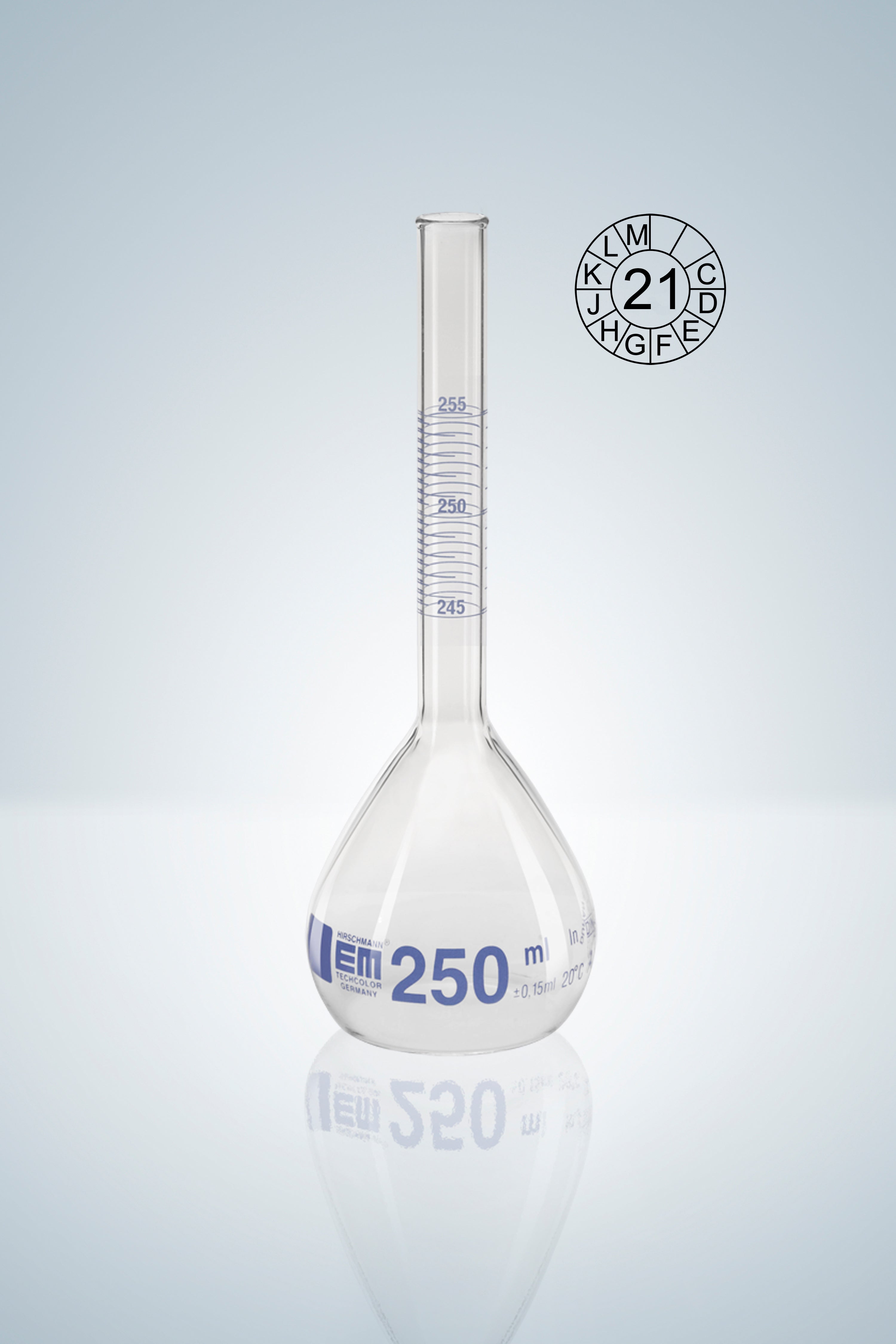 Volumetric flasks DURAN®, blue grad.– ESSLAB