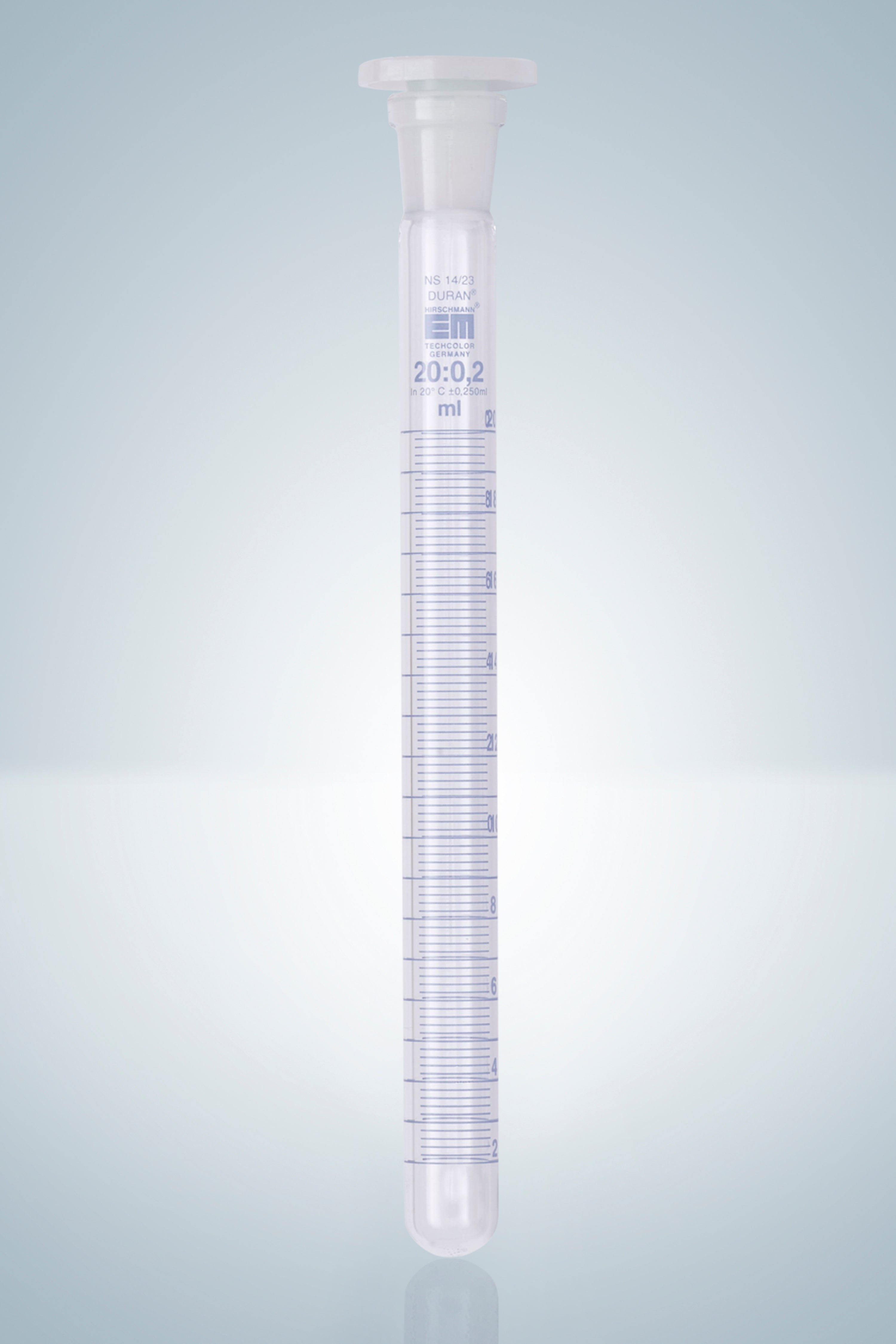 Test tubes DURAN®, blue grad.– ESSLAB