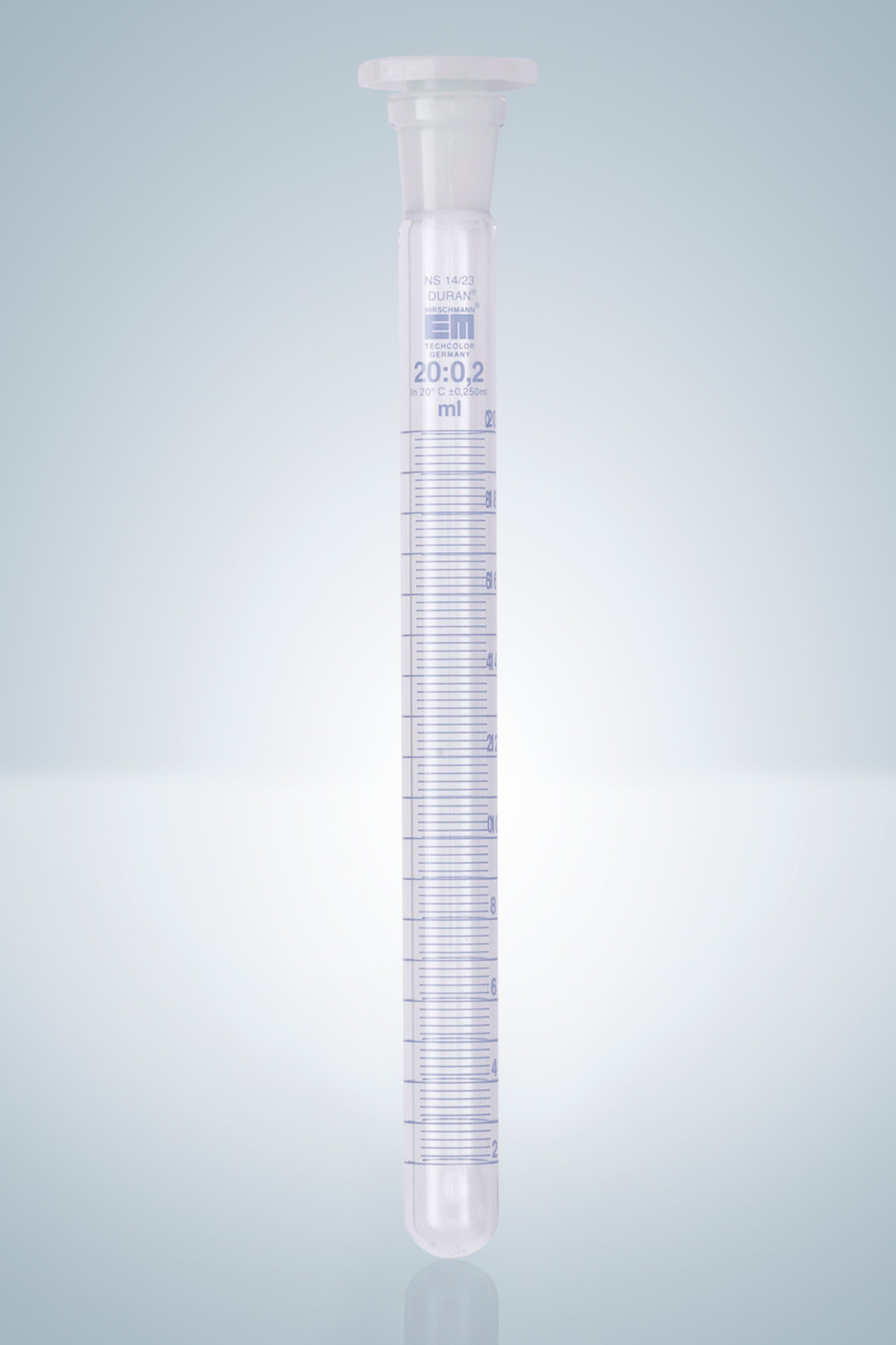 Test tubes DURAN®, blue grad.– ESSLAB