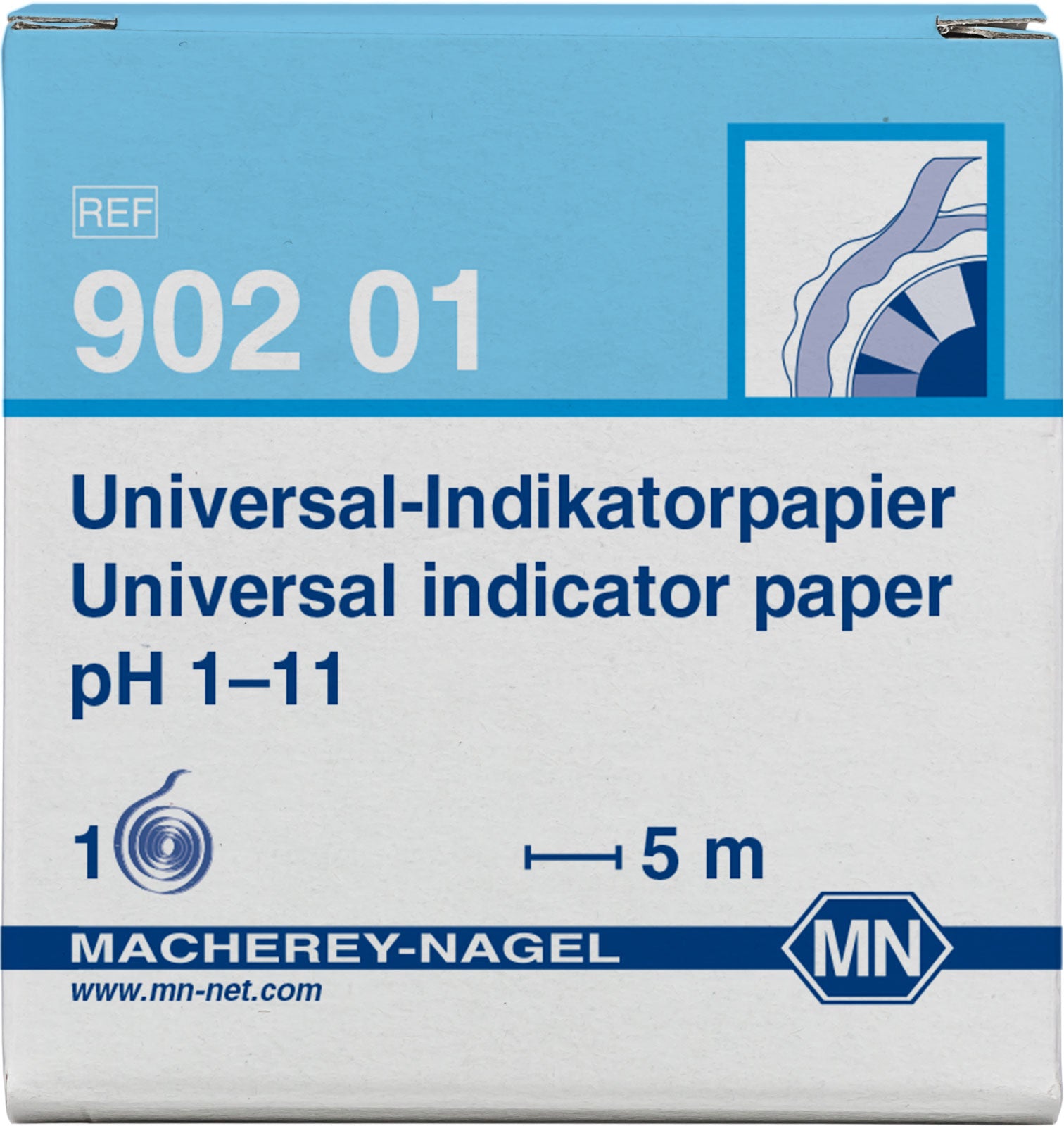 Universal indicator paper pH 1–11, reel– ESSLAB