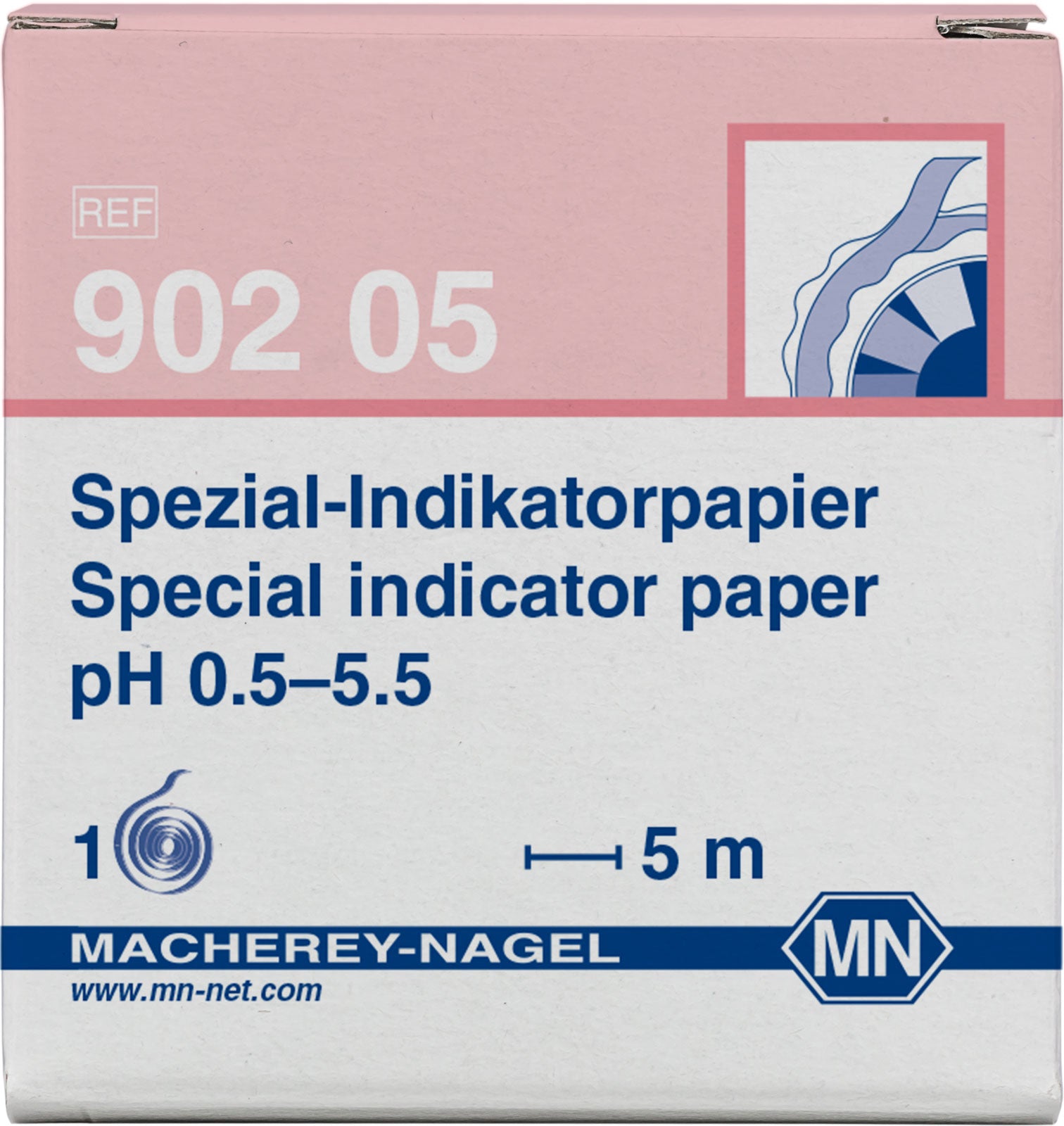 Special indicator paper pH 0.5–5.5, reel– ESSLAB