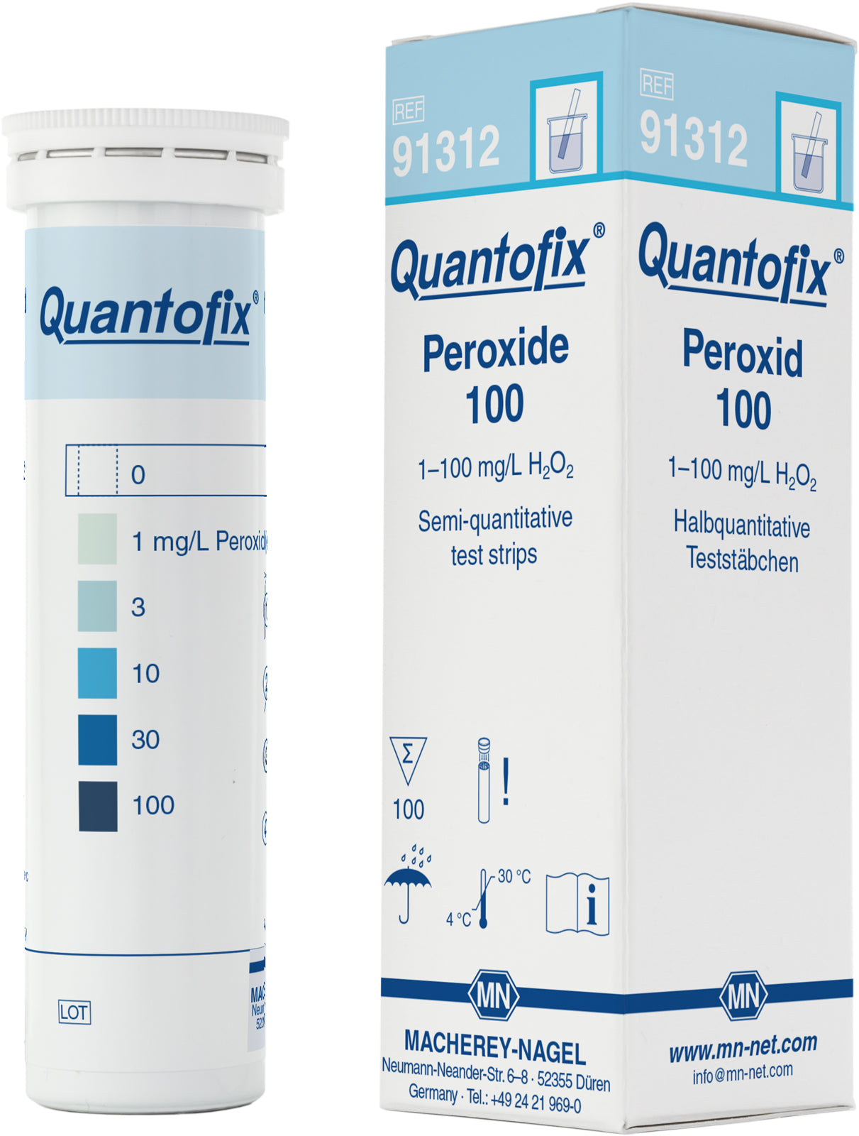 Semi-quantitative test strips QUANTOFIX Peroxide 100– ESSLAB